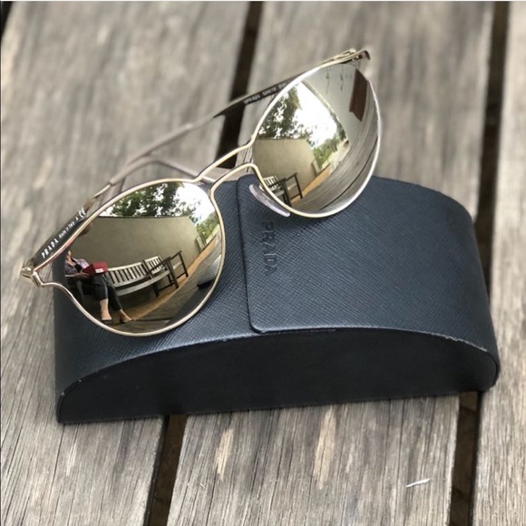 Prada | Accessories | Vintage Prada Retro Round Aviators | Poshmark